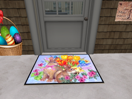 Second Life Marketplace - Easter rug -Bunnies